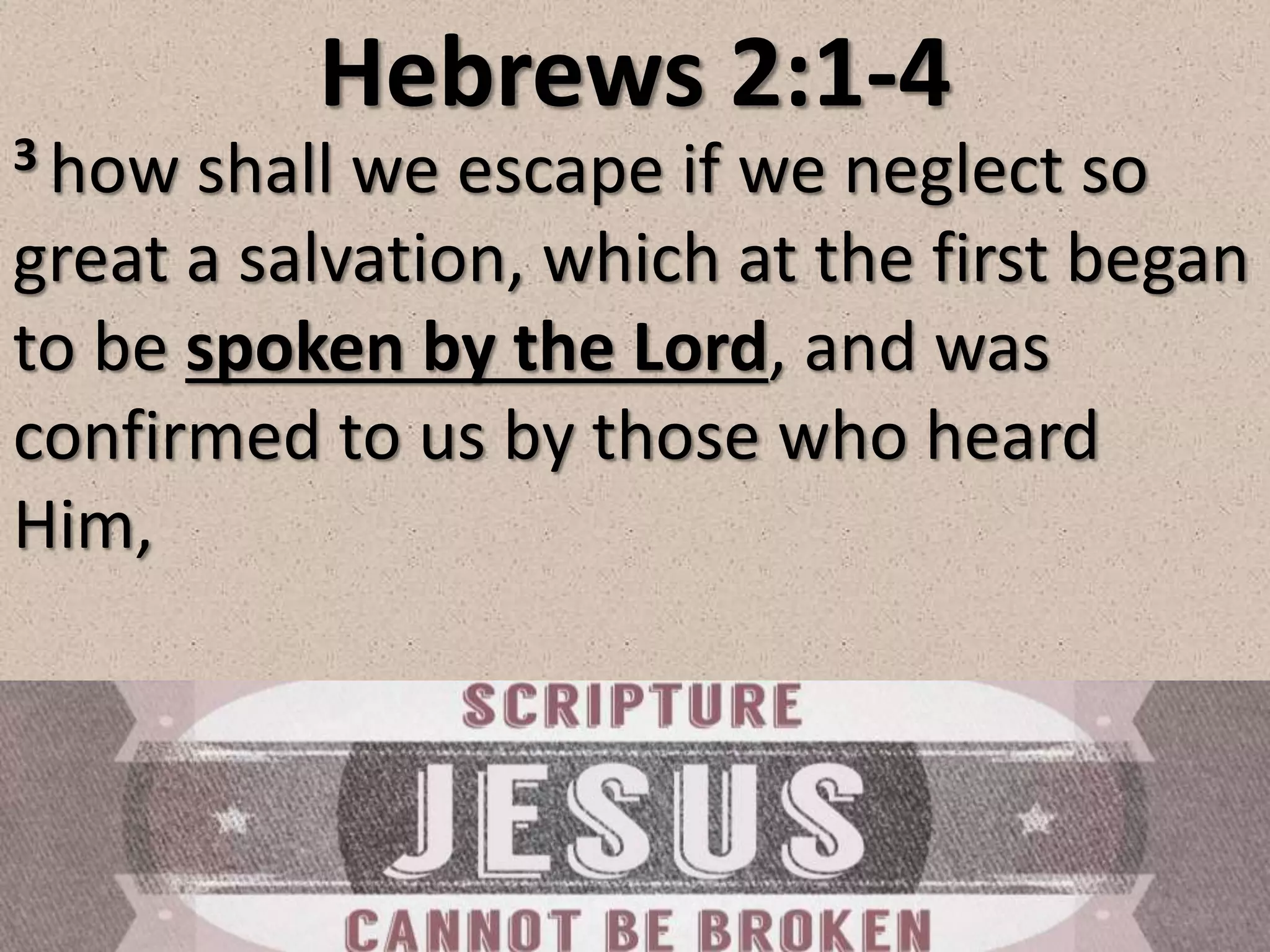 Scripture cannot be broken part 2 | PPT