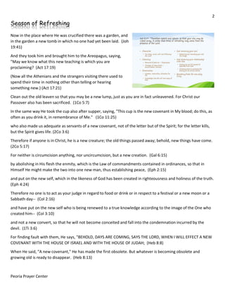 Scriptural handout for seasons of refreshing teaching. | PDF