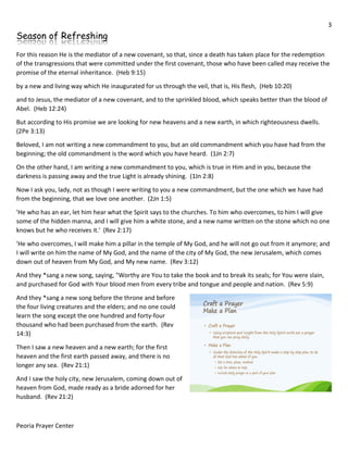 Scriptural handout for seasons of refreshing teaching. | PDF