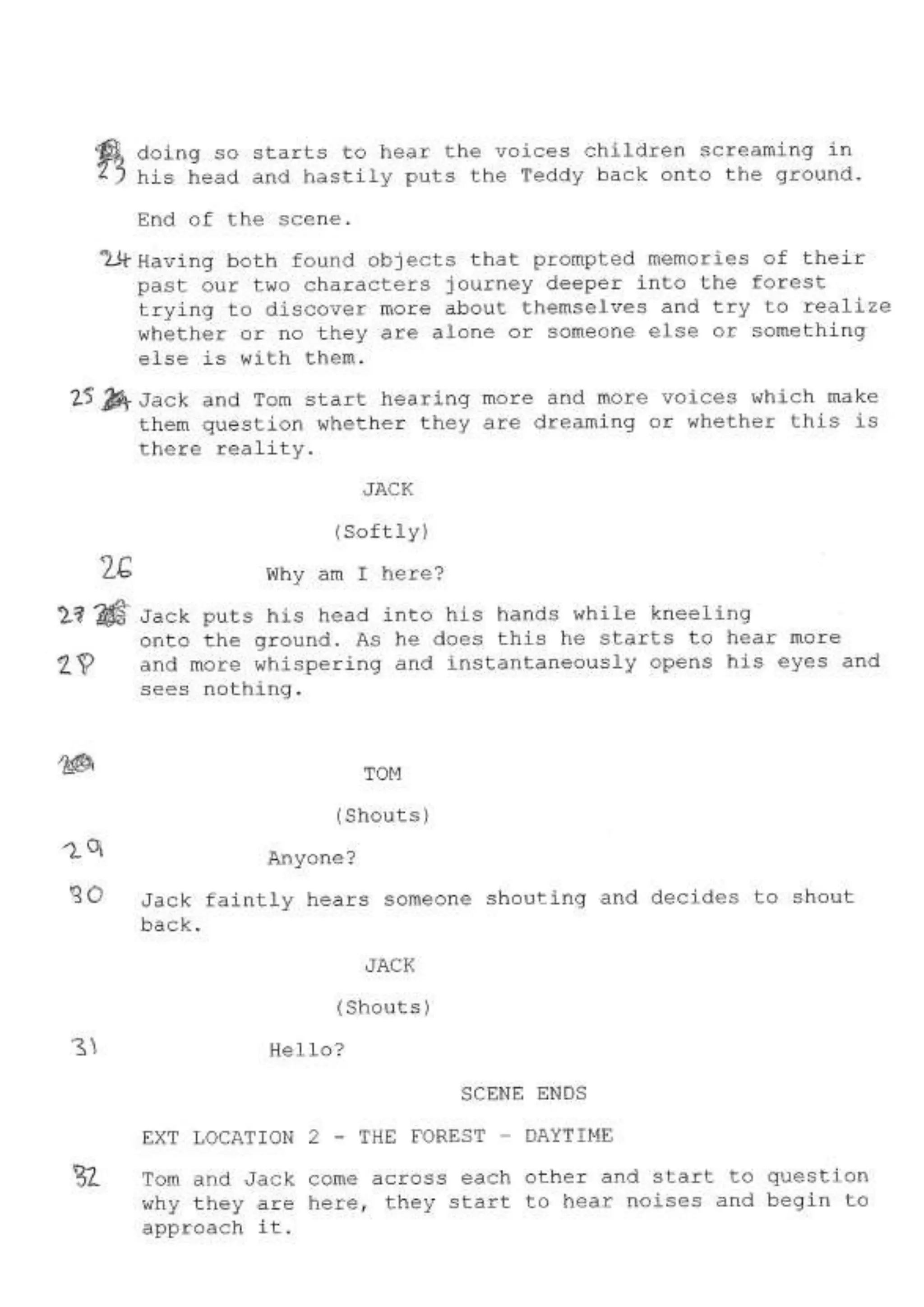 Script with shots from shooting script | PDF