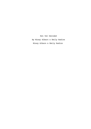 Script working title | PDF
