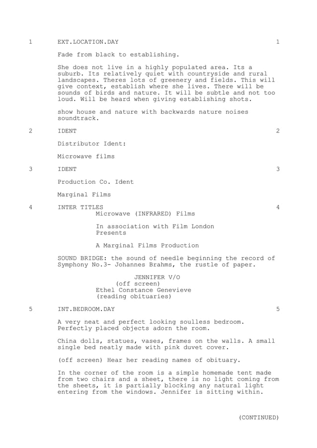 Script working title persona non grata-2nd draft | PDF | Interior ...