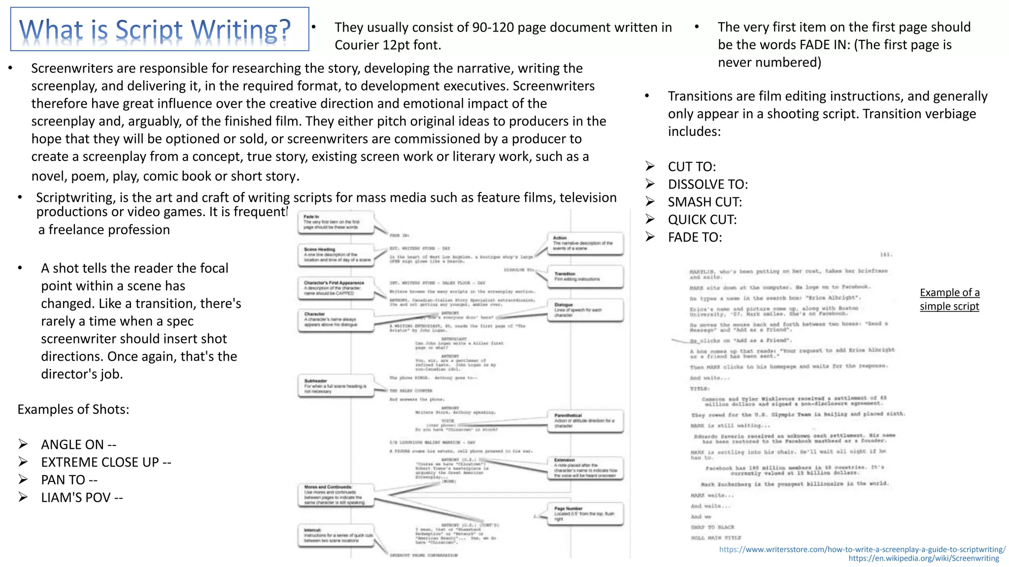 Script writing | PPT
