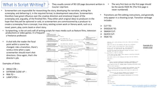 Script writing | PPTX