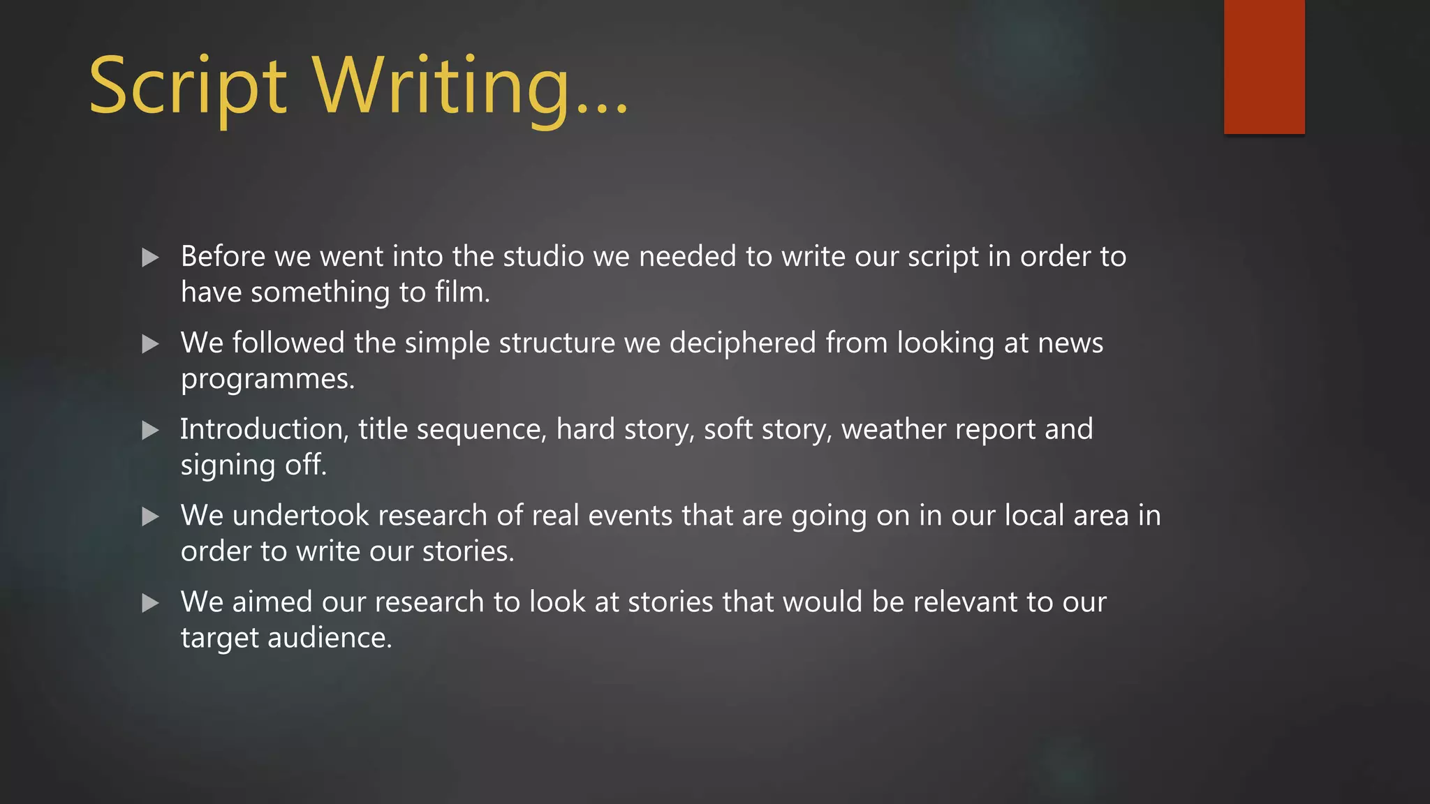 Script Writing | PPT