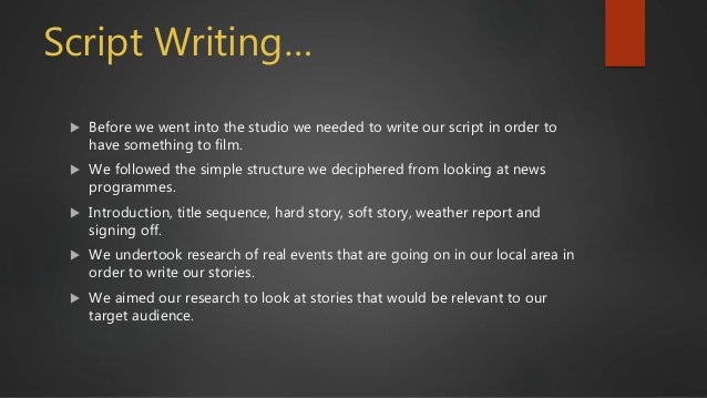 Script Writing