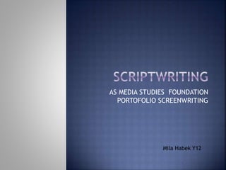 Scriptwriting | PPT