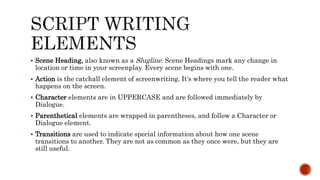 Script writing 2 | PPTX
