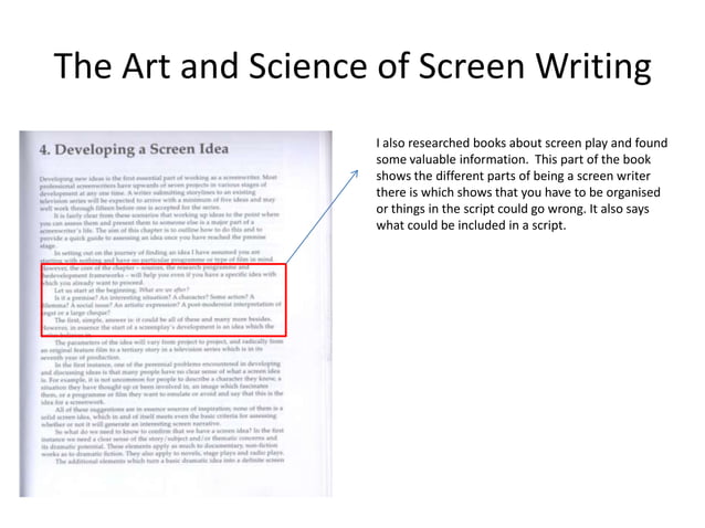 Script writing and the commissioning process | PPTX