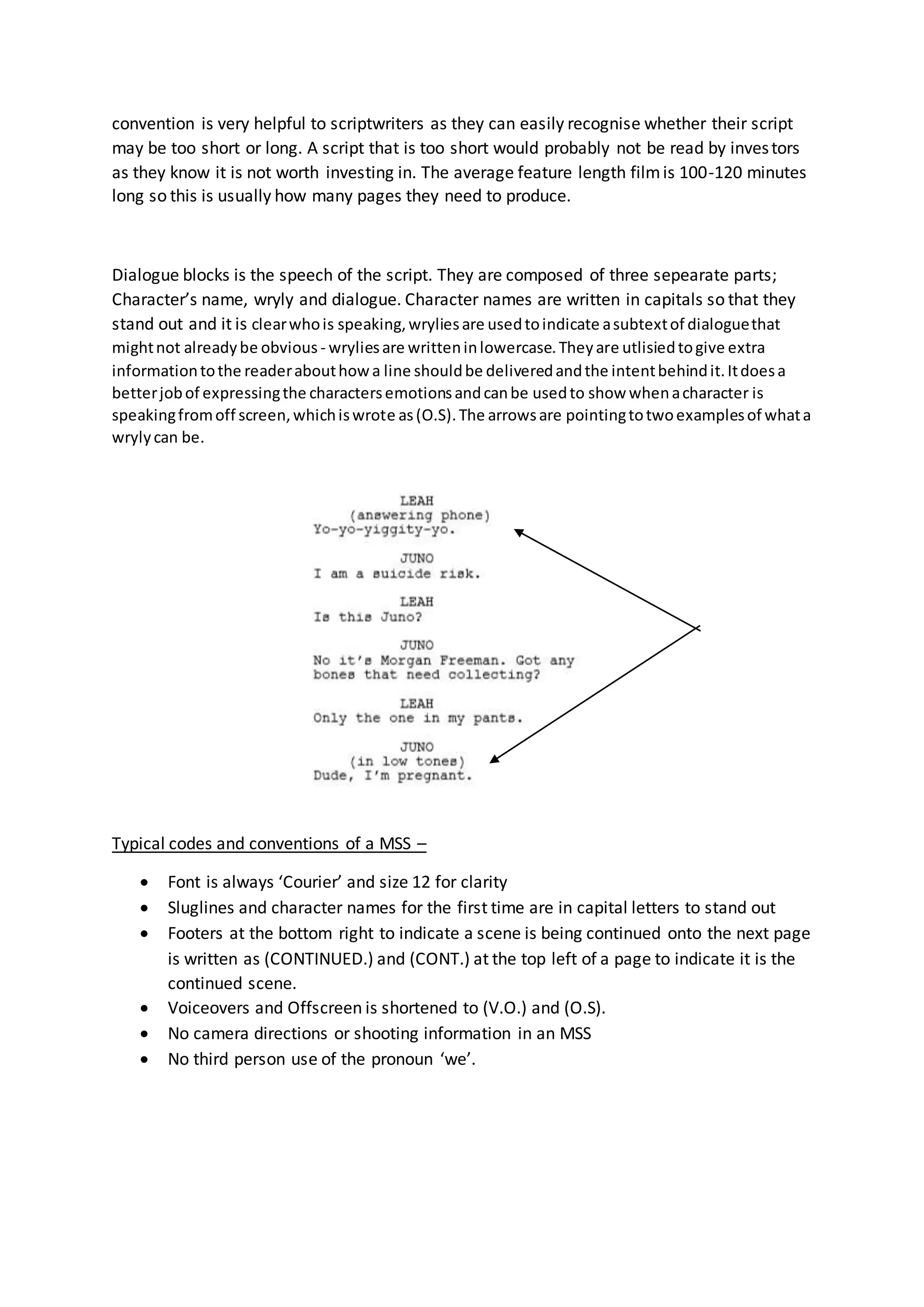 Scriptwriting assignment | DOCX