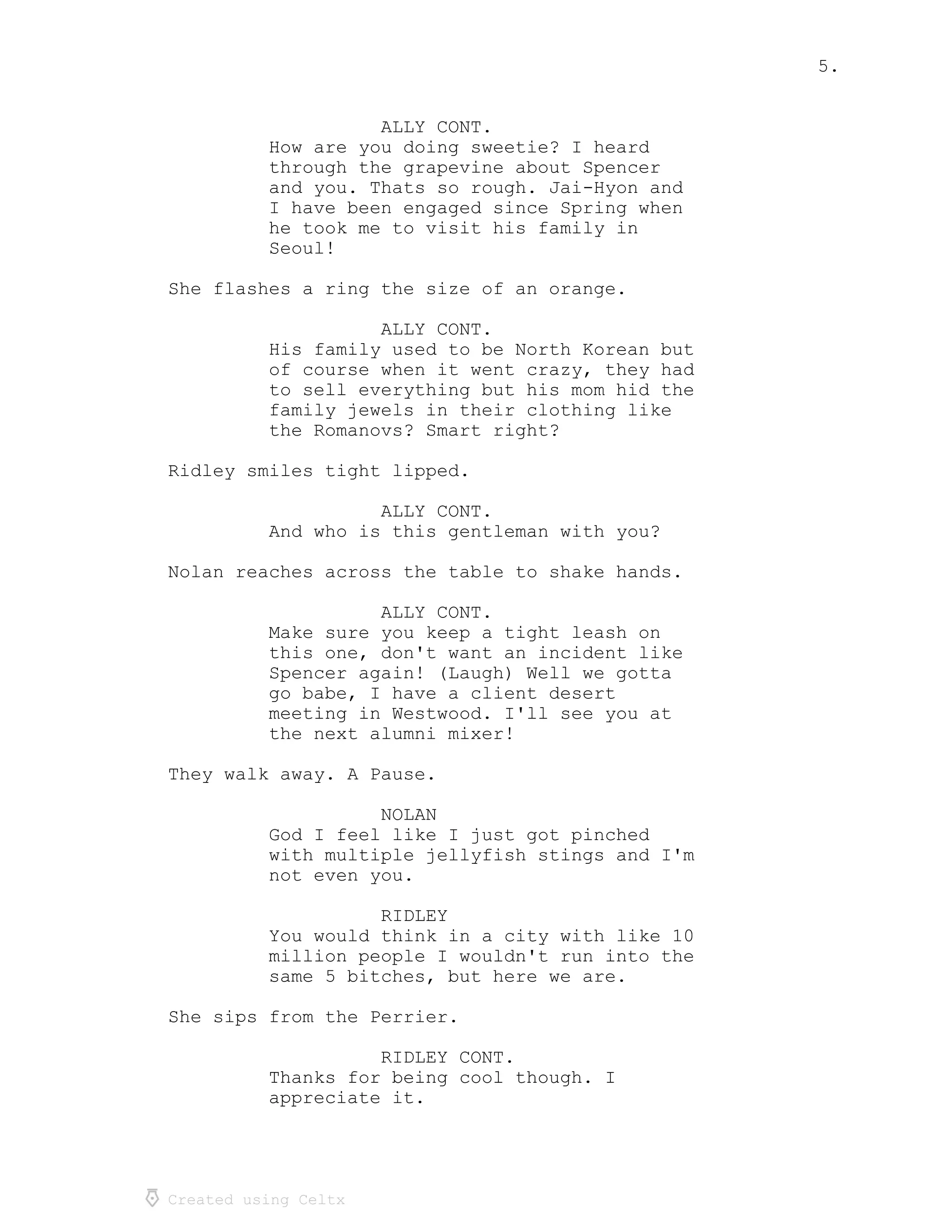 Scene Abby Sherlock Writing Script Samples | PDF
