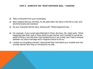 Script writing : concept | PPTX