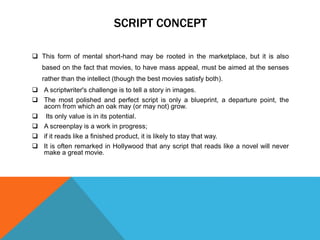 Script writing : concept | PPTX