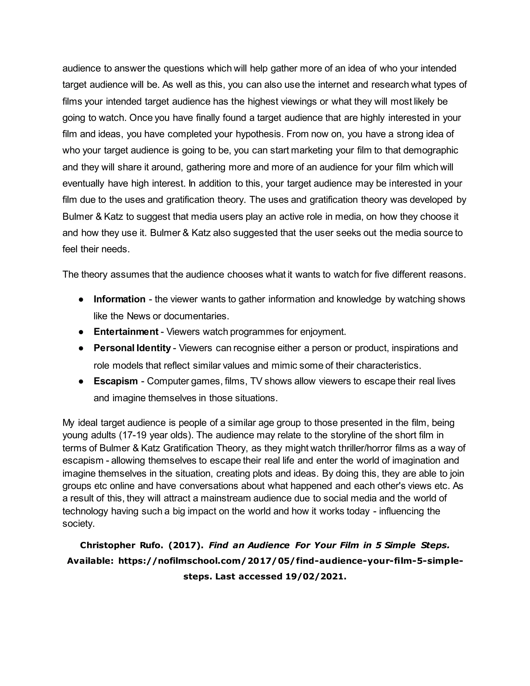 Scriptwriting evaluation | DOCX