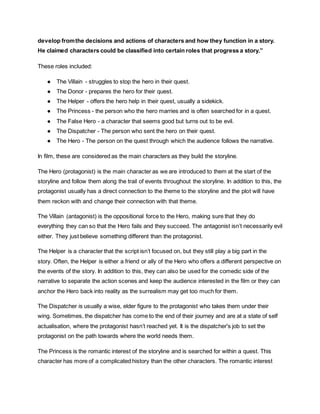 Scriptwriting evaluation | DOCX