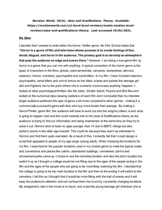 Scriptwriting evaluation | DOCX