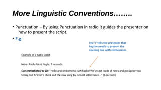 Scriptwriting for radio | ODP