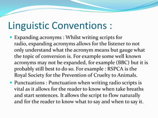 Assingment 1 : Scriptwriting Conventions | PPTX