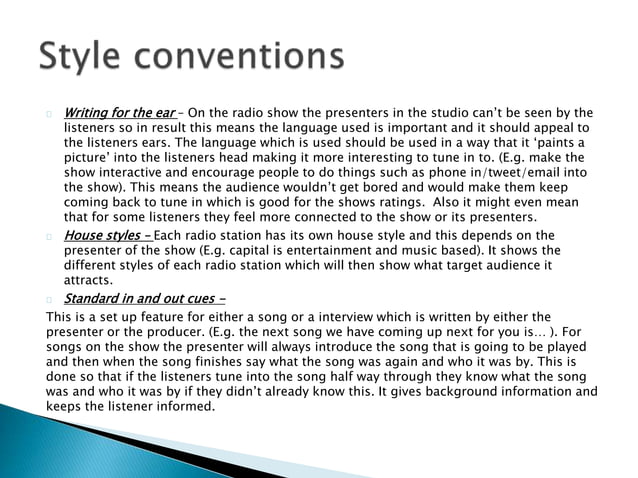 Script writing for radio1324 | PPT