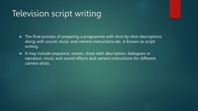 Script writing for Telecast (Television Script).pptx