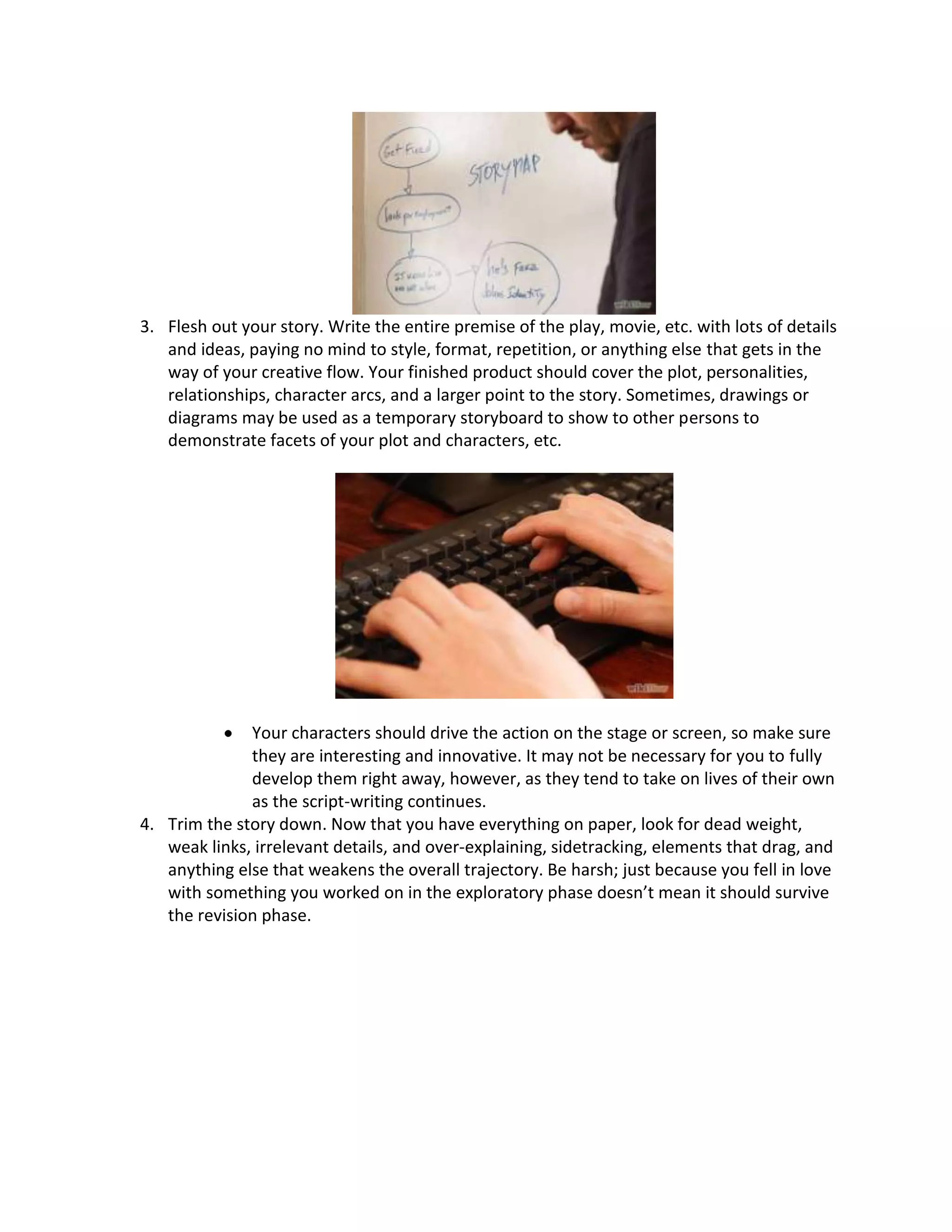 Script Writing Handout | DOCX
