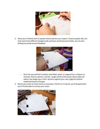 Script Writing Handout | DOCX
