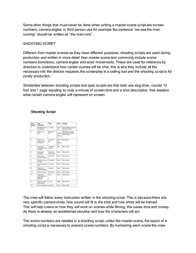 Scriptwriting la b | PDF