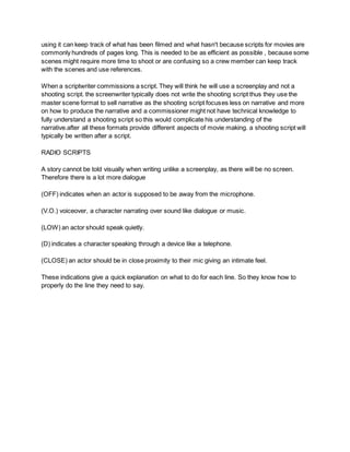 Scriptwriting la b | PDF