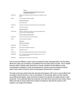 Scriptwriting la b | PDF