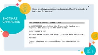 Script writing with Celtx Lecture 2 | PPTX