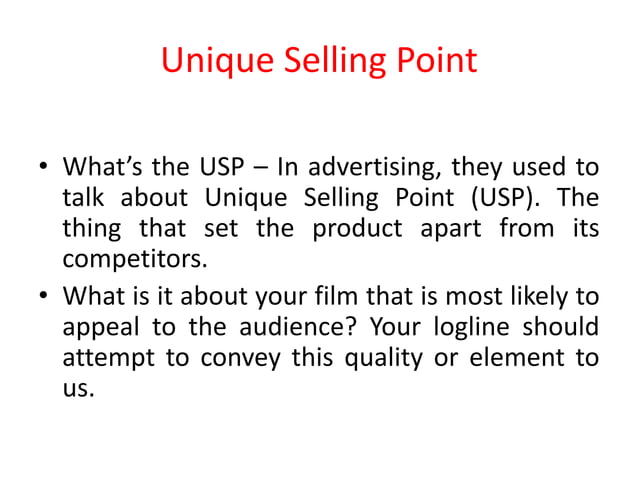 Script writing loglines | PPT