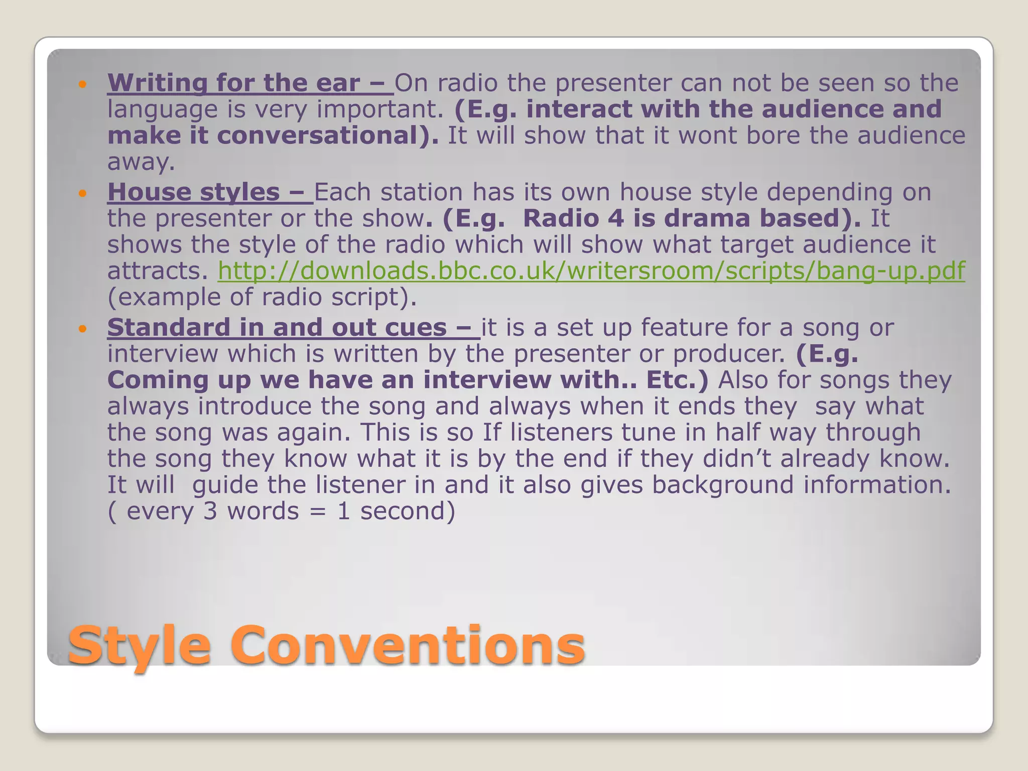 Scriptwriting Assignment 1 | PPTX