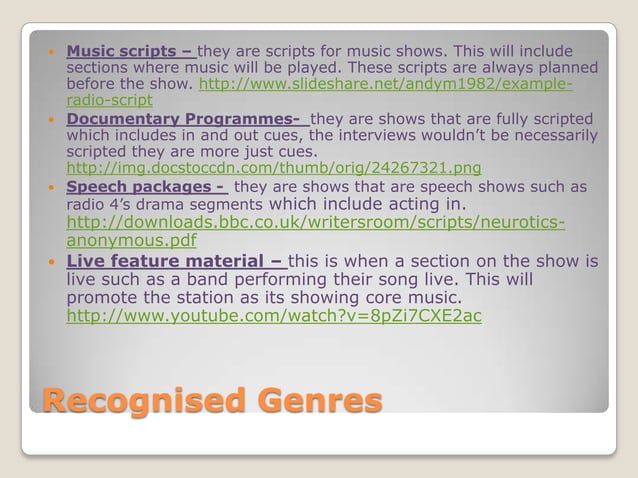 Scriptwriting Assignment 1 | PPT