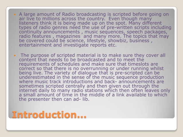 Scriptwriting Assignment 1 | PPT