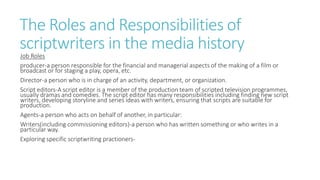 Scriptwriting+research | PPT