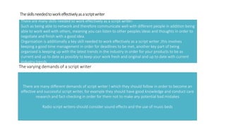 Scriptwriting+research | PPT