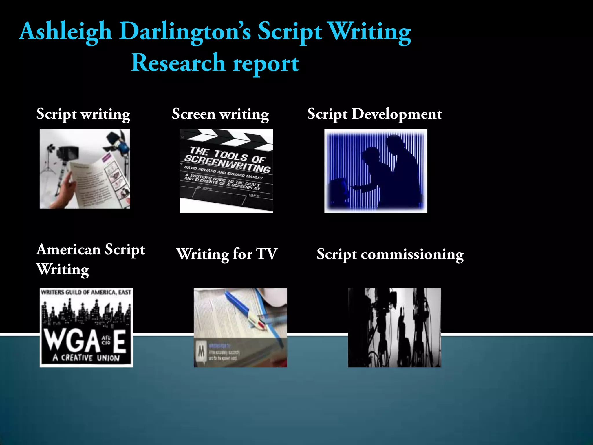 Script writing research powerpoint | PPTX