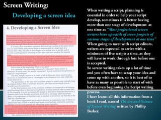 Script writing research powerpoint | PPTX