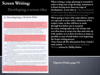 Script Writing and the Commissioning Process by Ashleigh Darlington | PPTX