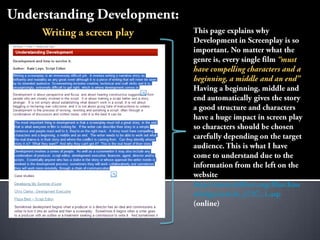Script Writing and the Commissioning Process by Ashleigh Darlington | PPTX
