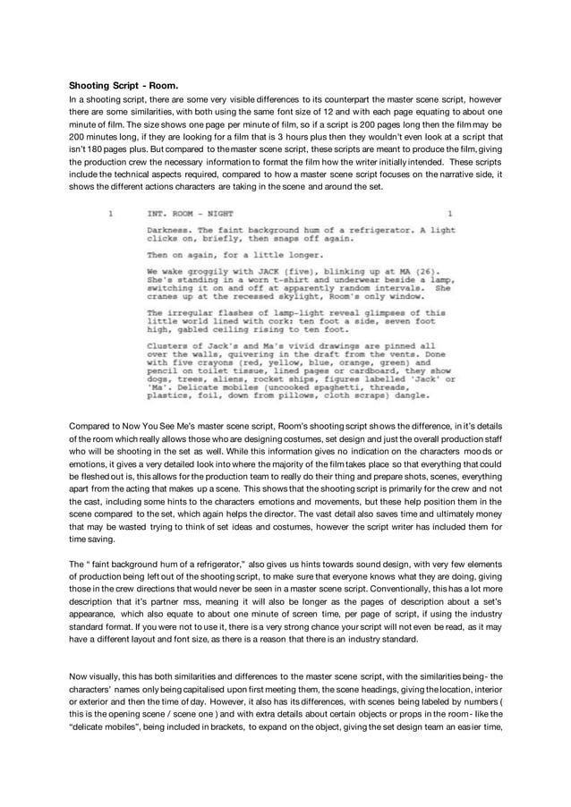 Scriptwriting unit learning aim B | PDF