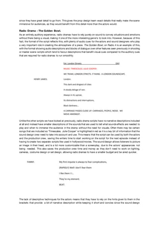 Scriptwriting unit learning aim B | DOCX