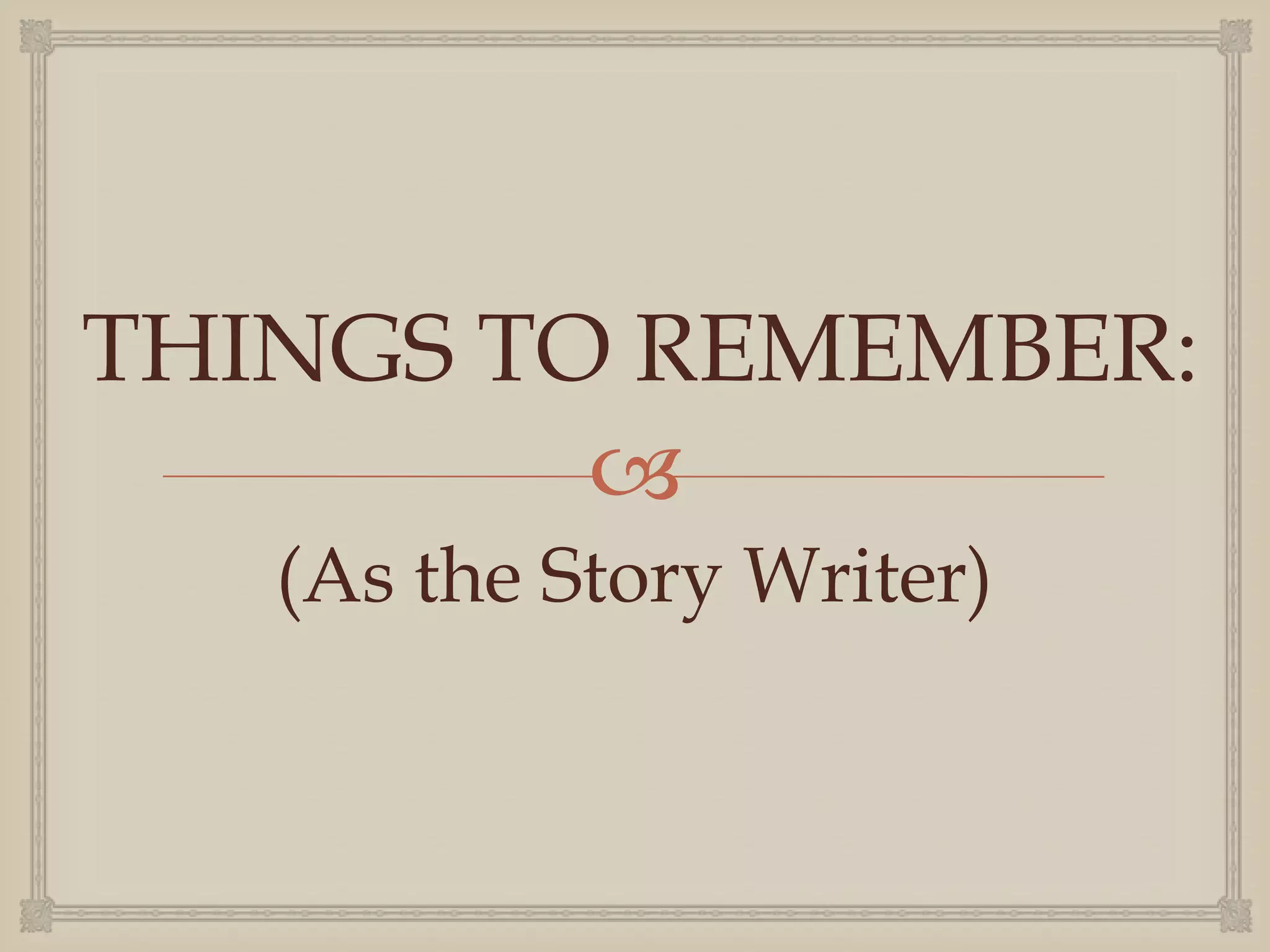 Script writing workshop | PPTX