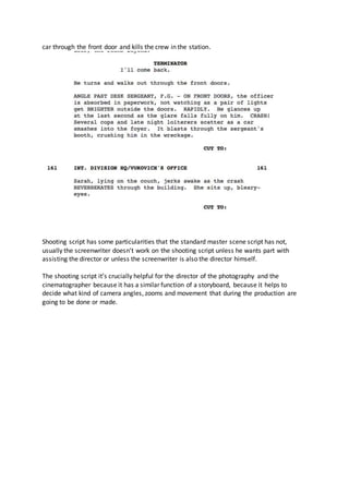 Script writting annalysis. | PDF