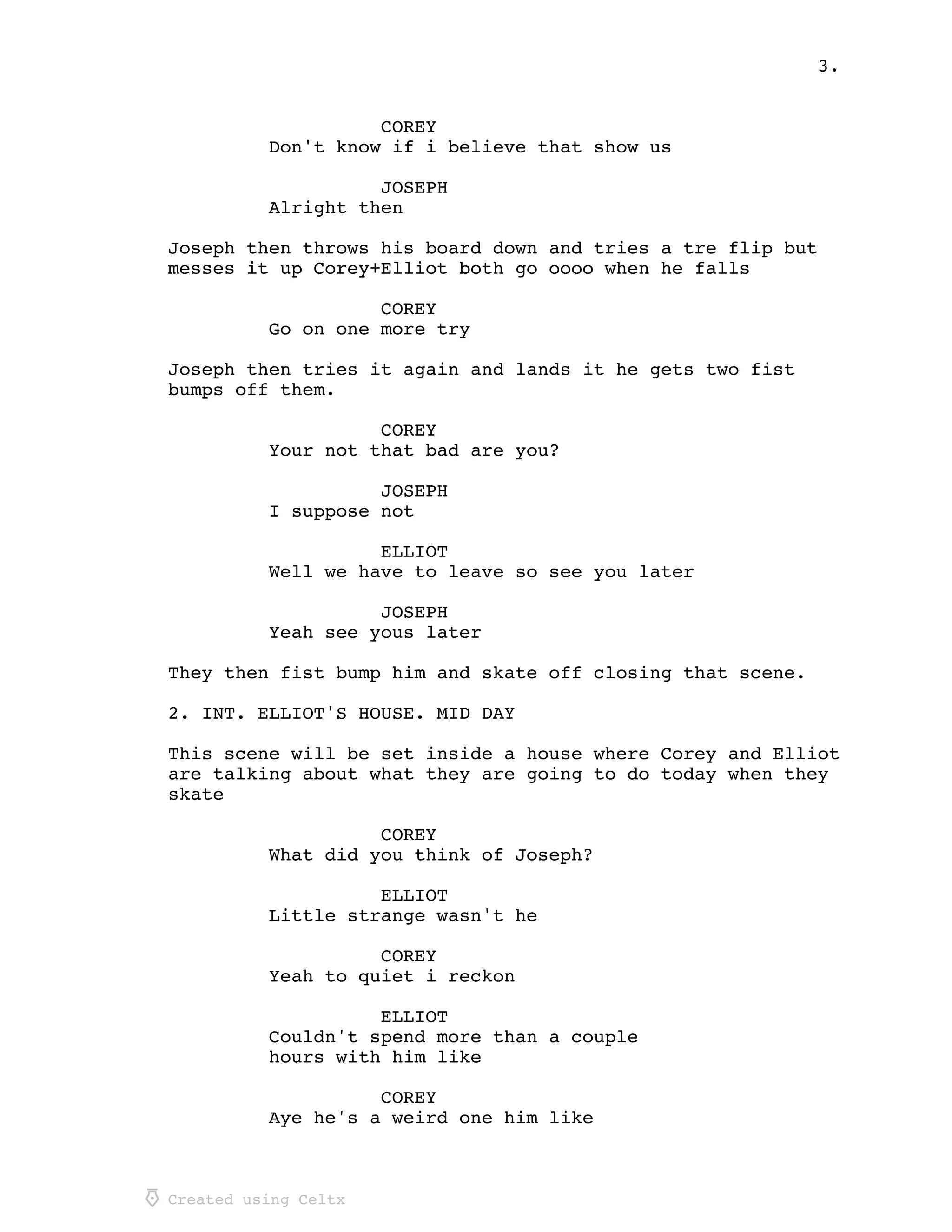 Script year 2 film | PDF