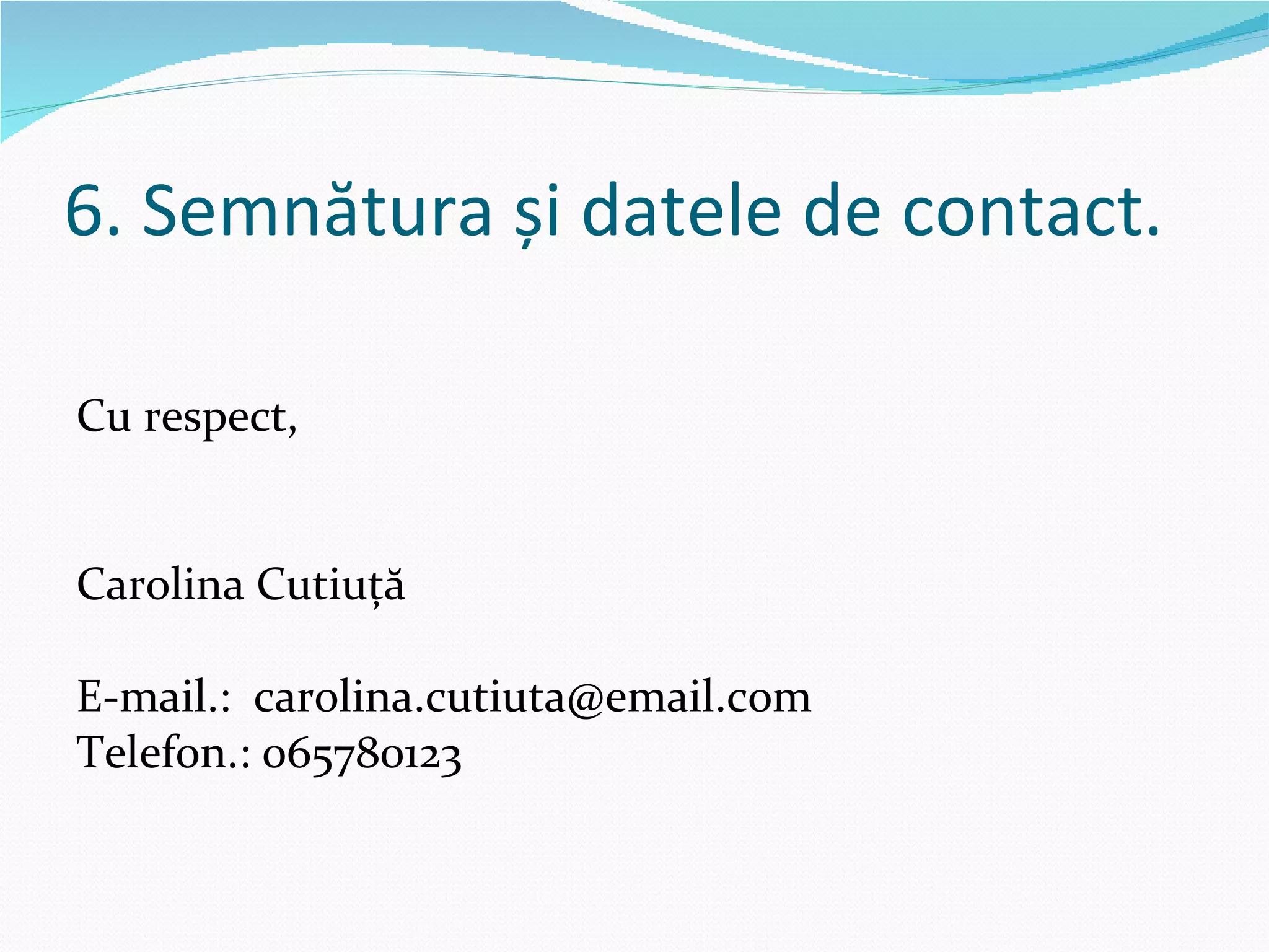 Scrisoare de motivatie | PPT