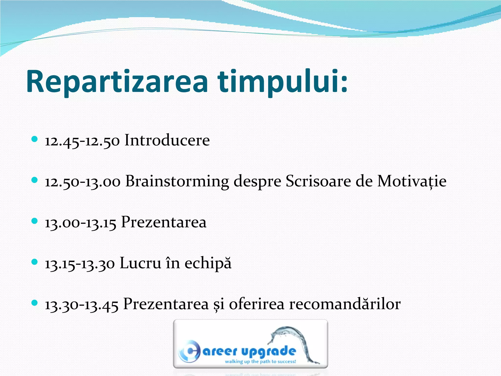 Scrisoare de motivatie | PPT