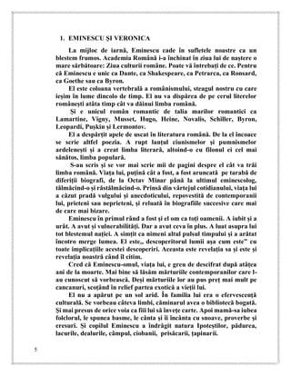 Scrisori eminescu veronica | PDF