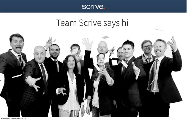 Scrive e-signing - Company presentation | PPT