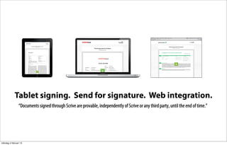 Scrive e-signing service | Guardtime value | PPT
